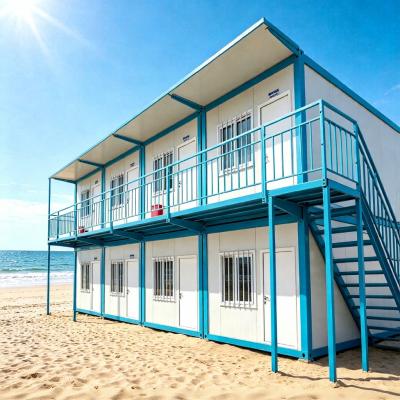 China Factory Easy Install House Prefabricated Container Houses Modern 2 Storey Modular Homes Portable Mobile Prefab Mobile House for sale