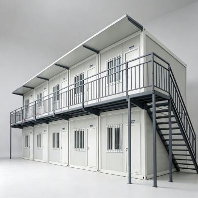 China 20ft 40ft High End Prefab Steel Villa Flat Pack Container House Customizable Insulated Home for Residential Office Glamping for sale