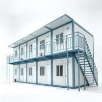China Factory Prefab 20 ft Flat Pack Tiny House Quick Assembly Steel Container Home for Warehouse Office or Hospital Application for sale