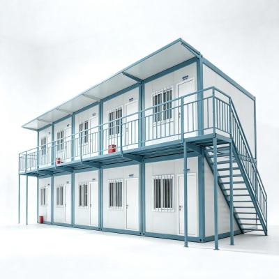 China Factory Prefab 20 ft Flat Pack Tiny House Quick Assembly Steel Container Home for Warehouse Office or Hospital Application for sale