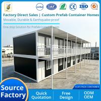 China Factory Wholesale Single Modular Container House Creative Design 2 Story Flat Pack Container House 20ft Portable Office Homes for sale