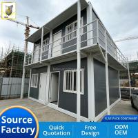 China 20ft 2 Story Detachable Container Prefab Houses Flat Pack Container Homes Container Office Construction Warehouse From China for sale