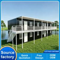 China Prefab Container House Portable Site Office Cabin Mobile Construction Security Booth Temporary Accommodation Modular Building for sale
