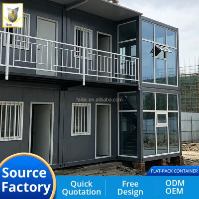 China Factory Ready Made 20ft Prefabricated Container Home Mobile Office Container Building Portable Flat Pack Shipping Container Home for sale