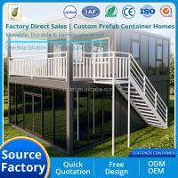 China Factory Ready Made 20ft Prefabricated Container Home Mobile Office Container Building Portable Flat Pack Shipping Container Home for sale