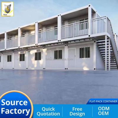 China 20ft 40ft Luxury Prefabricated Modular Container House Sandwich Panel Breathable Design Modern Style Custom Home Hotel Bathroom for sale
