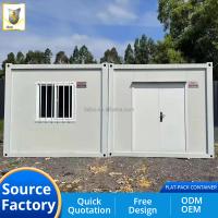 China Custom Prefabricated Portable Modular Container Houses Steel Sandwich Panel Office Workshop Home Office Home Bedroom Living for sale