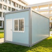 China Prefab Folding Modular Sandwich Panel House 20ft Container Home Durable Spacious Breathable Container Office Supermarket School for sale