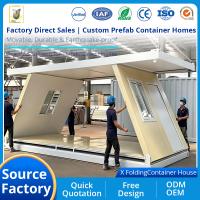 China Prefab Folding Modular Sandwich Panel House 20ft Container Home Durable Spacious Breathable Container Office Supermarket School for sale
