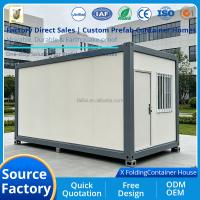 China 10ft Casas Prefabricated House Mini House Portable Modular House Foldable Container Office Flat Pack Container House for Sale for sale