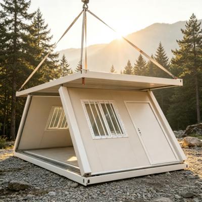 China Cheap Fast Assembly 20ft 40ft Prefab Modular House Z Type Folding Container House for Mobile Clinic Camp Office Temporary Living for sale