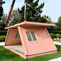 China Prefabricate Flat Pack Folding Container House Frame Mobile Steel Structure Warehouse Container House Prefabricated House for sale