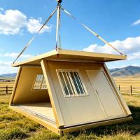 China 3 Bedroom Modular Folding House Office Fabricated Prefabricated Container Homes Luxury Foldable Small Tiny Container House for sale