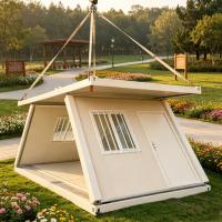 China Cheap 20ft 40ft Prefab Folding Container Ready Made Prefabricated Home Modular Home for Staff Dormitory Folding Container House for sale