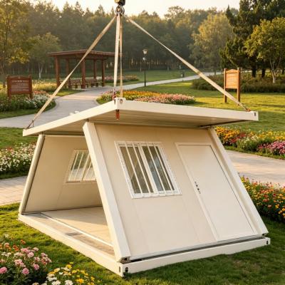 China Cheap 20ft 40ft Prefab Folding Container Ready Made Prefabricated Home Modular Home for Staff Dormitory Folding Container House for sale