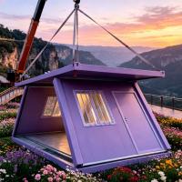 China Wholesale 20ft Collapsible Easy Folding Office Home Foldable Prefabricated Modular Container House for Sale for sale