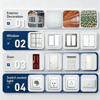 China Factory Low Price Foldable Container House 20ft Modular Mobile Prefab Office Tiny House Two Storey Flat Pack Bedroom Kitchen for sale