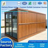 China Low Cost 20ft X Type Foldable Light Steel Container Home Modular Prefabricated Office Building Living Tiny Homes Worker for sale