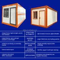 China 20FT Modular Luxury Prefabricated Foldable Container House with Bedroom Kitchen Movable Living Space Waterproof Hurricane Proof for sale
