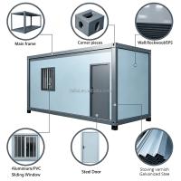 China Wholesale Cheap Ready to Use Foldable Container House Prefab Steel Structure Fast Deployment Portable Modular Office for sale