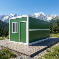 China Hot Sale Portable Folding Container House Modular Prefabricated Tiny Container Homes for Office Building Hotel Use Easy Install for sale