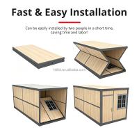 China China 20ft 40ft Luxury Folding Container House-Ready-Made Prefab Modular Home Mall Staff Dormitory Use Customizable Colors for sale