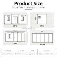 China Low Price  20ft  40ft Portable Container House Modern Expandable Container House 2 3 Rooms Prefab Tiny Homes Portable Home for sale
