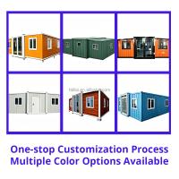 China Prefabricated Expandable House Portable Prefab Tiny Home Modular Container Home Custom Layout for Resort Site Office Living Use for sale