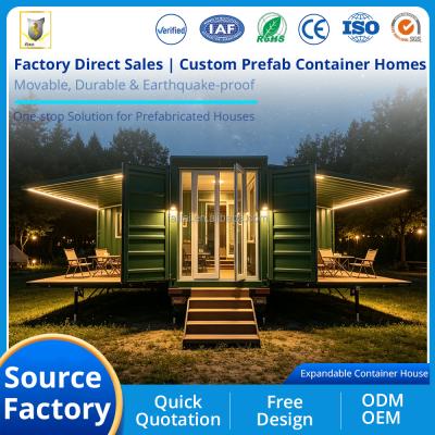 China Customized 20FT 30FT 40FT Container Houses Expandable2-4Room Folding Prefabricated Houses Modern Mobile Casas Apartments for sale