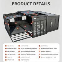 China Customized 20FT 30FT 40FT Container Houses Expandable2-4Room Folding Prefabricated Houses Modern Mobile Casas Apartments for sale