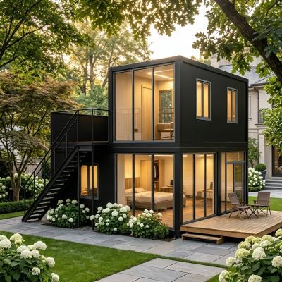 China 20ft 40ft Luxury Quick Assembly Container Villa Prefabricated Container Home Flat Pack Container House with Bathroom and Kitchen for sale