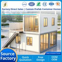 China 20ft 40ft Luxury Quick Assembly Container Villa Prefabricated Container Home Flat Pack Container House with Bathroom and Kitchen for sale