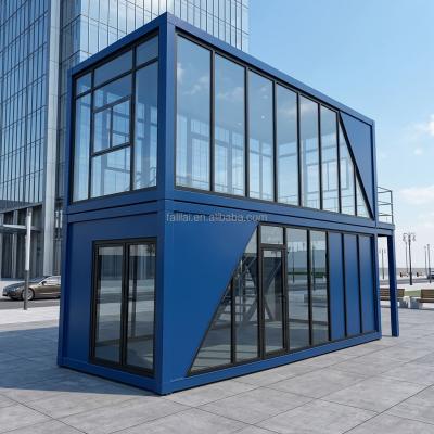 China 20ft Flat Pack Container House Prefab Modular Villa Portable Living Tiny Mobile Home Galvanized Steel Frame Eco-Friendly Design for sale