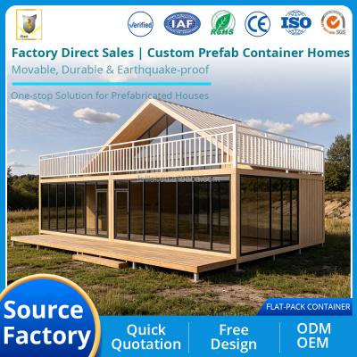 China Wholesale 20ft 40ft Portable Modular Office Tiny Mobile Home Prefab Detachable Container House with Bathroom for sale