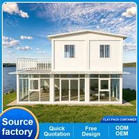 China 20ft 40ft Luxury Mobile Home Detachable Modular Flat Pack Container House Sandwich Panel Steel Custom Prefab Villa Apartment for sale