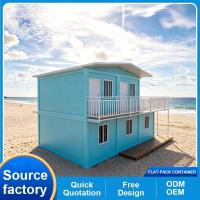 China 20ft 40ft Luxury Mobile Home Detachable Modular Flat Pack Container House Sandwich Panel Steel Custom Prefab Villa Apartment for sale