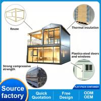 China 20ft 40ft Luxury Mobile Home Detachable Modular Flat Pack Container House Sandwich Panel Steel Custom Prefab Villa Apartment for sale