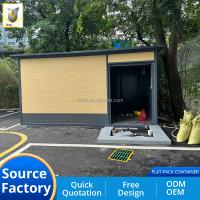 China 20ft 40ft Luxury Modular Flat Pack Prefab Mobile Van Garden Office Custom Design House Steel Container Villa Mobile Tiny Homes for sale