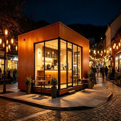 China Expandable Sale Mobile Shop 10ft 20ft Pop up Contemporary Container Bar and Coffee Shop Modular Movable Convenience Store House for sale