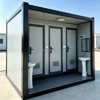 China ODM OEM Portable 20ft Prefabricated Container Toilet Modular Bathroom Cabin with WC for Mining Site and Outdoor Activities for sale
