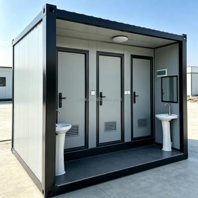 China ODM OEM Portable 20ft Prefabricated Container Toilet Modular Bathroom Cabin with WC for Mining Site and Outdoor Activities for sale