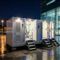 China Prefab Container Portable Mobile Toilet Modular Camp Restroom Washroom Outdoor Public Portable Chemical Toilet for  Campsite for sale