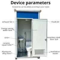 China Luxury Modern Eco-Friendly Portable Prefabricated Modular Restroom Mobile Toilet for Park Use for sale