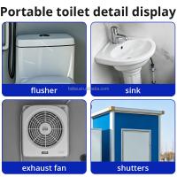 China Luxury Modern Eco-Friendly Portable Prefabricated Modular Restroom Mobile Toilet for Park Use for sale