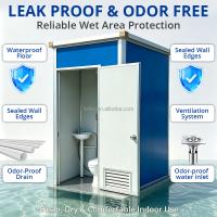 China Wholesale Prefabricated Shower Toilets Mobile Single Fast Assembly Portable Outdoor Toilet Portable Toilet Outdoor for Sale for sale