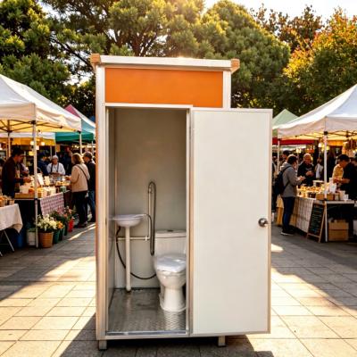 China Prefab Selling Portable Toilet for Outdoor Wc Sanitary Removable Outside Modular Toilet Fully Assembled Portable Prefab Toilet for sale