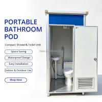 China China Factory Prefab Prefab Mobile Restroom Cabin Portable Toilet for Construction Site and Outdoor Event for sale
