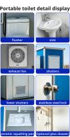 China Cheap Prefabricated Portable Container Toilet Custom 10ft Foldable Manufacture's House for Outdoor Use Steel Material on Sale for sale