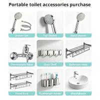 China Factory Direct Square Prefabricated Bathroom Pod Shower Enclosure Tempered Glass Aluminium Alloy Fast Installation High Building for sale