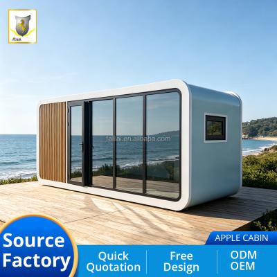 China Hot Sale 3m 6m Custom Modular Apple Cabin House Prefabricated Container House Luxury Mobile Apple Cabin House With Bathroom for sale